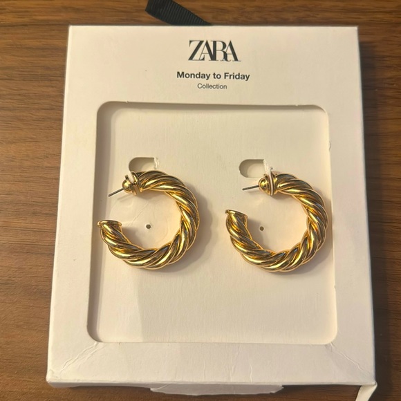 Zara | Jewelry | Nwt Zara Gold Hoops | Poshmark